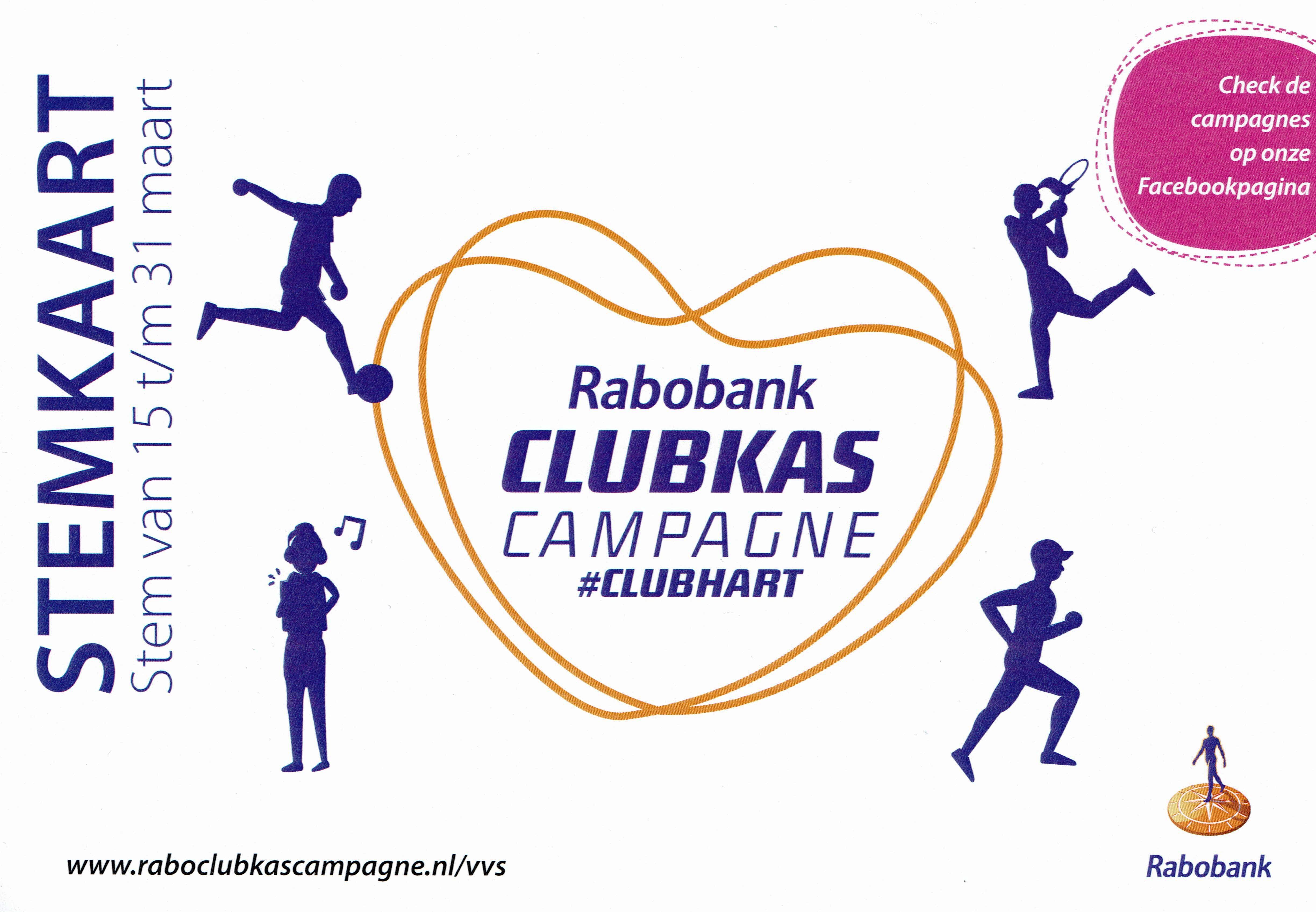 2019 Stemkaart Rabobank Clubkas Campagne